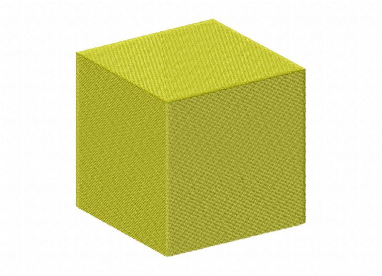 3D Cube Shape Embroidery Design – Embroidery Designs for Free