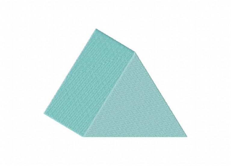 3D Triangular Prism Shape Embroidery Design – Embroidery Designs for Free