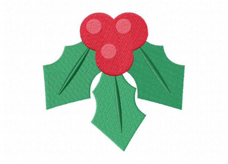 Mistletoe Embroidery Design – Embroidery Designs for Free