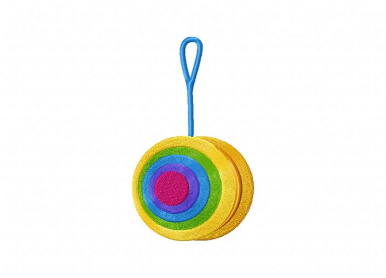 Yellow Yoyo Embroidery Design – Embroidery Designs for Free